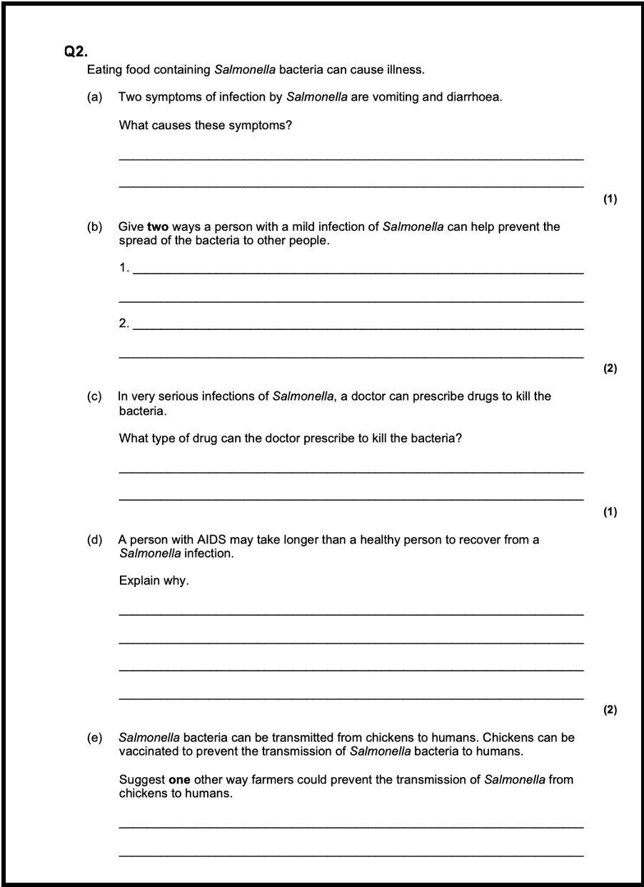 EXAM PRO QUESTIONS - AQA GCSE BIOLOGY – Learning with ABK